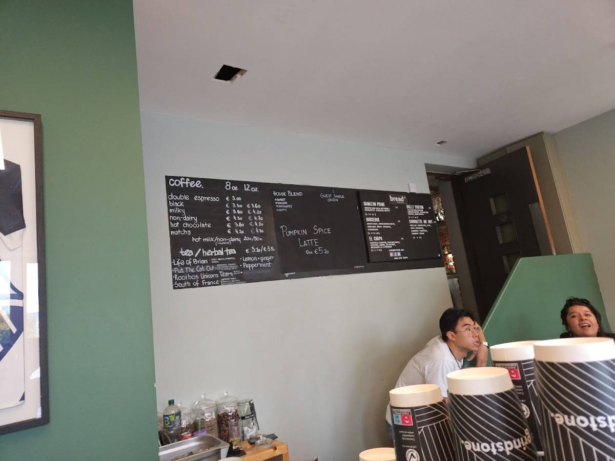 Menu at Grindstone Speciality Coffee Dundrum cafe, Ireland