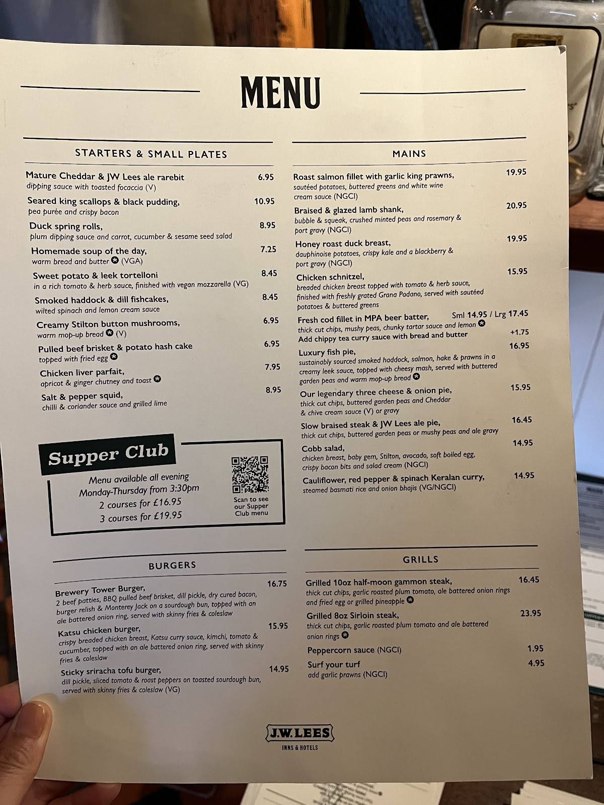 Menu at Groes Inn Hotel and Restaurant Conwy, Conwy