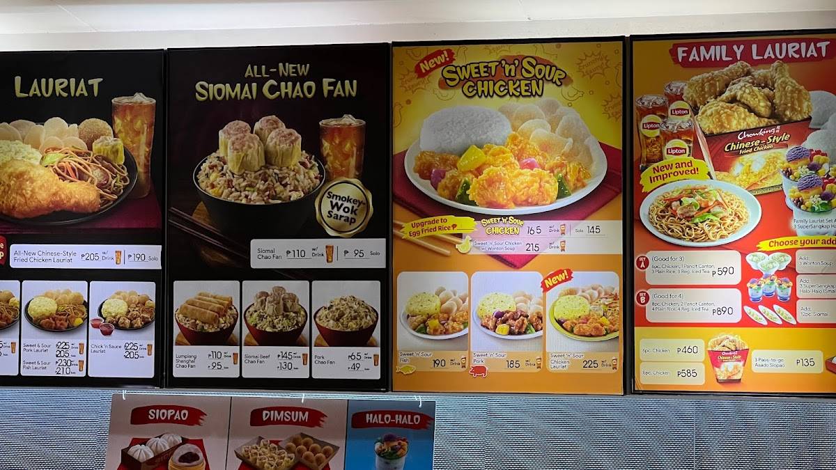 Menu at Chowking restaurant, Rosales, LEVEL 1 CITYMALL ROXAS AVE