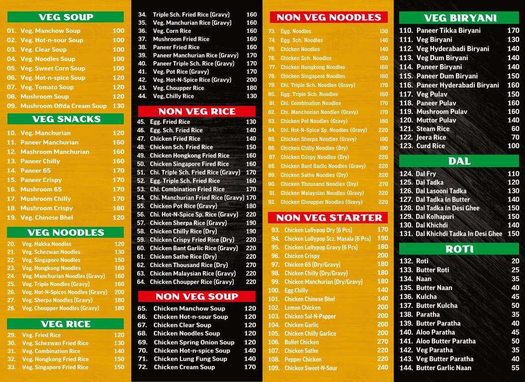 Menu at HOT N SPICE( Chembur), Mumbai, Sion - Trombay Rd