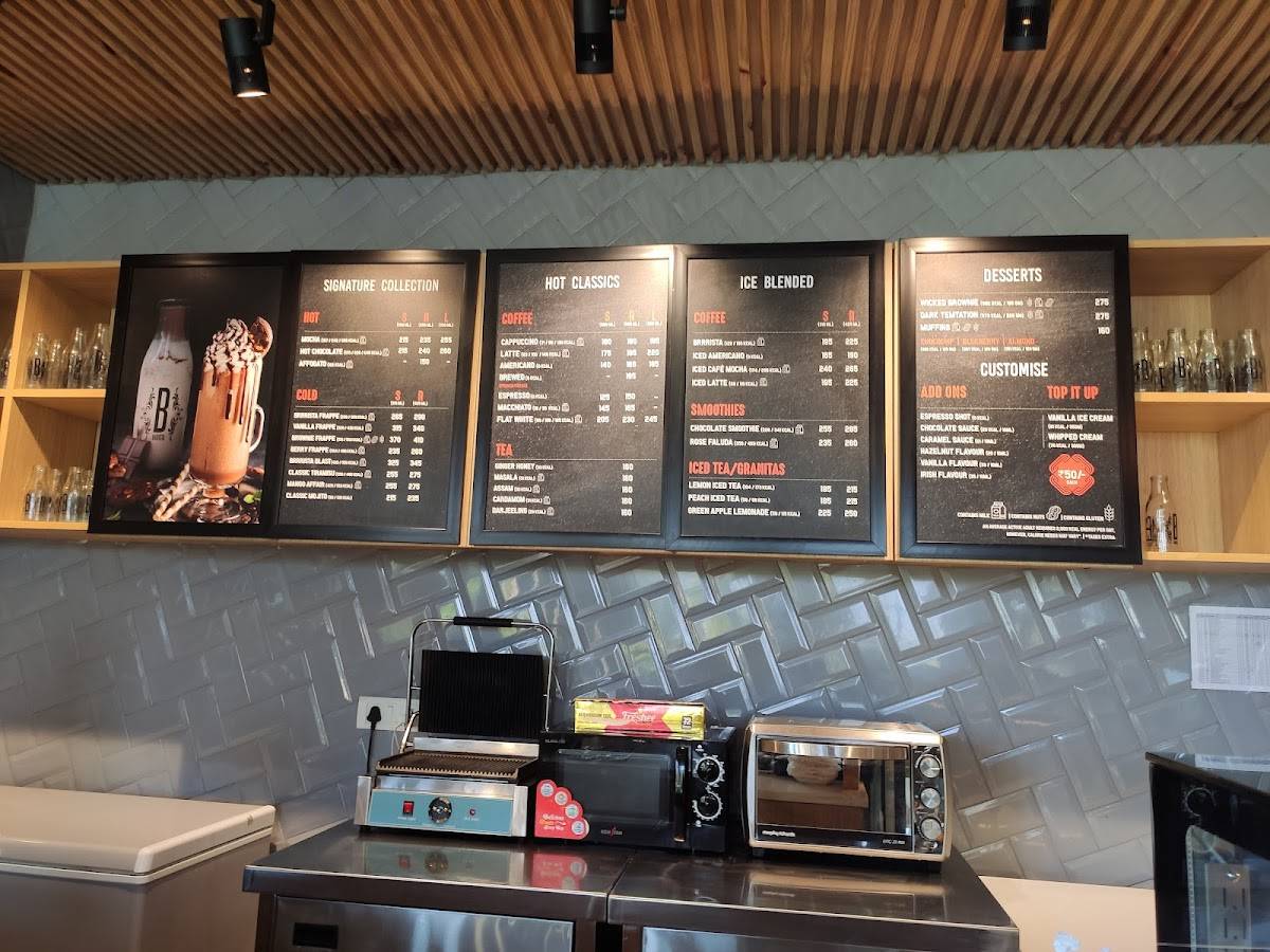Menu at Habitat, Rajahmundry