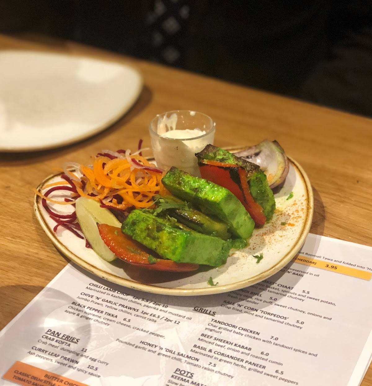 Carta de Hankies Cafe, Londres