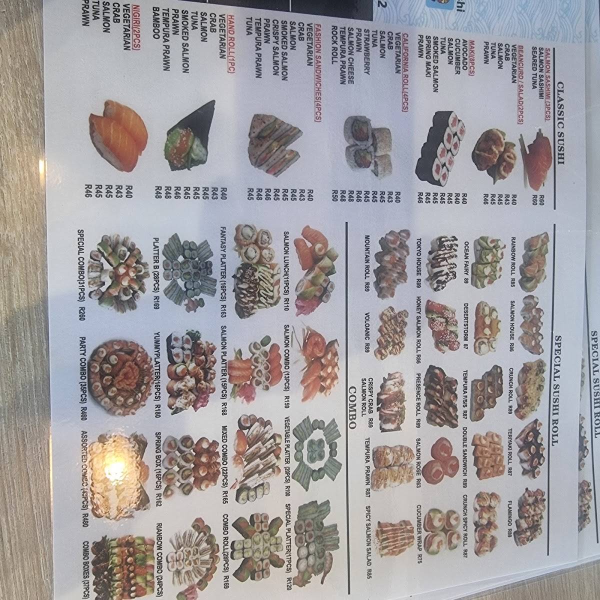 Menu at Hao li Lai Chartwell shopping centre restaurant, Randburg