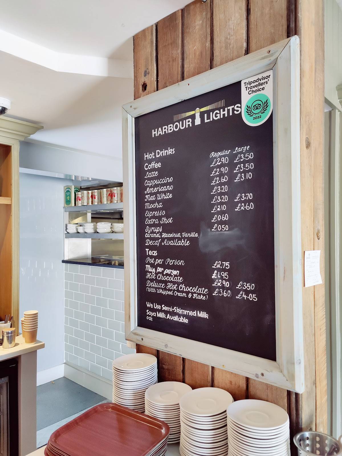 Menu at Harbour Lights Cafe, Littlehampton