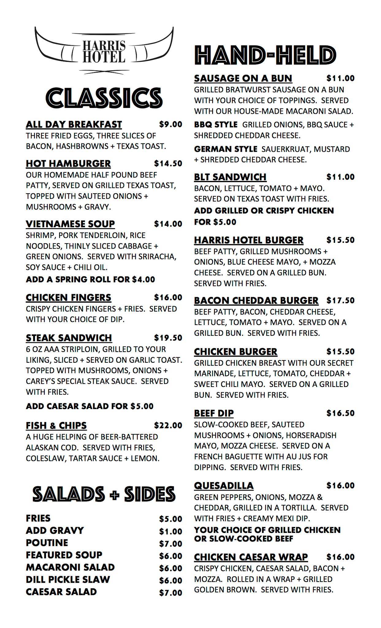 Carta de Harris Bar, Harris