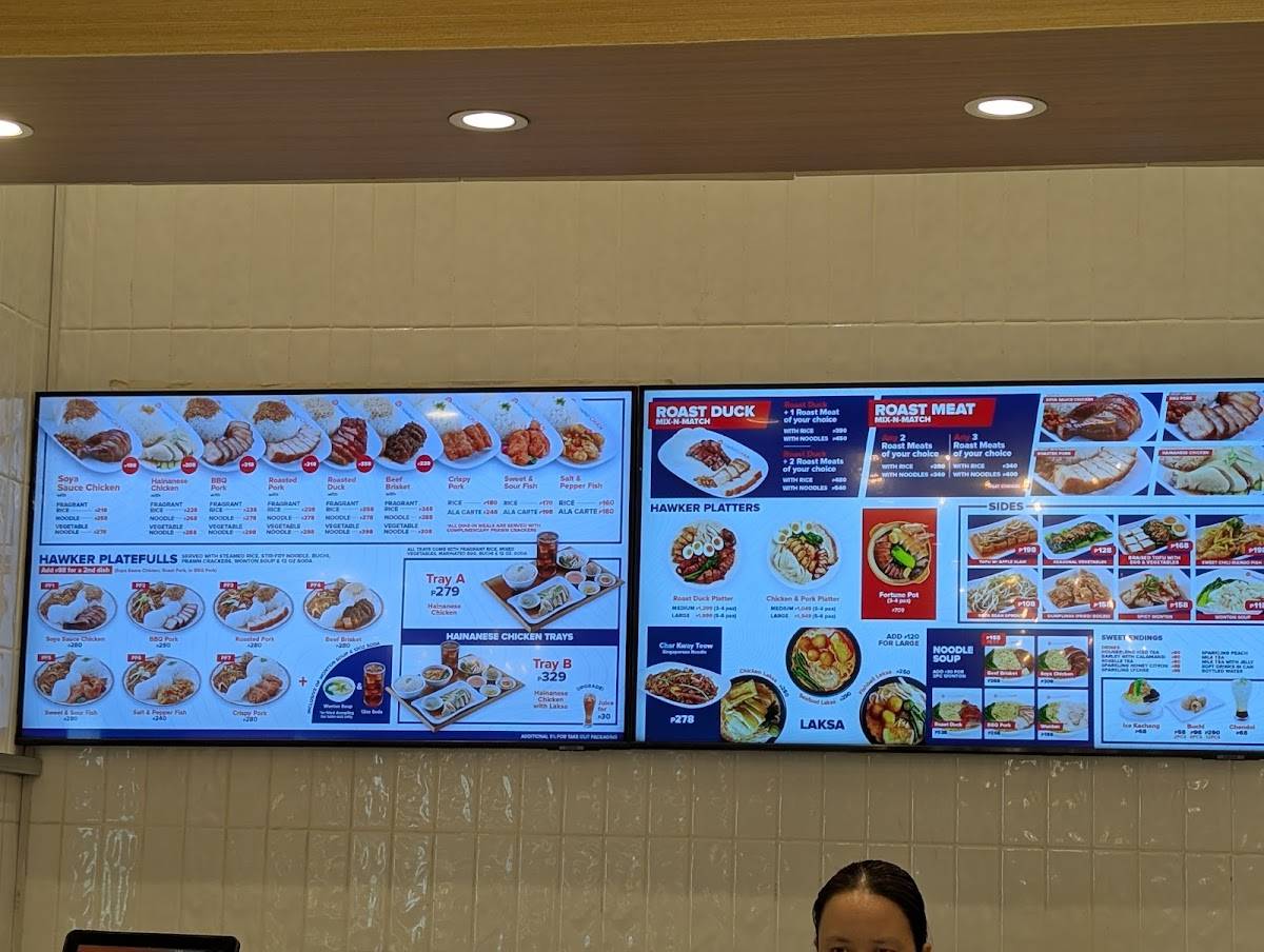 Carta del restaurante Hawker Chan - One Ayala, Makati