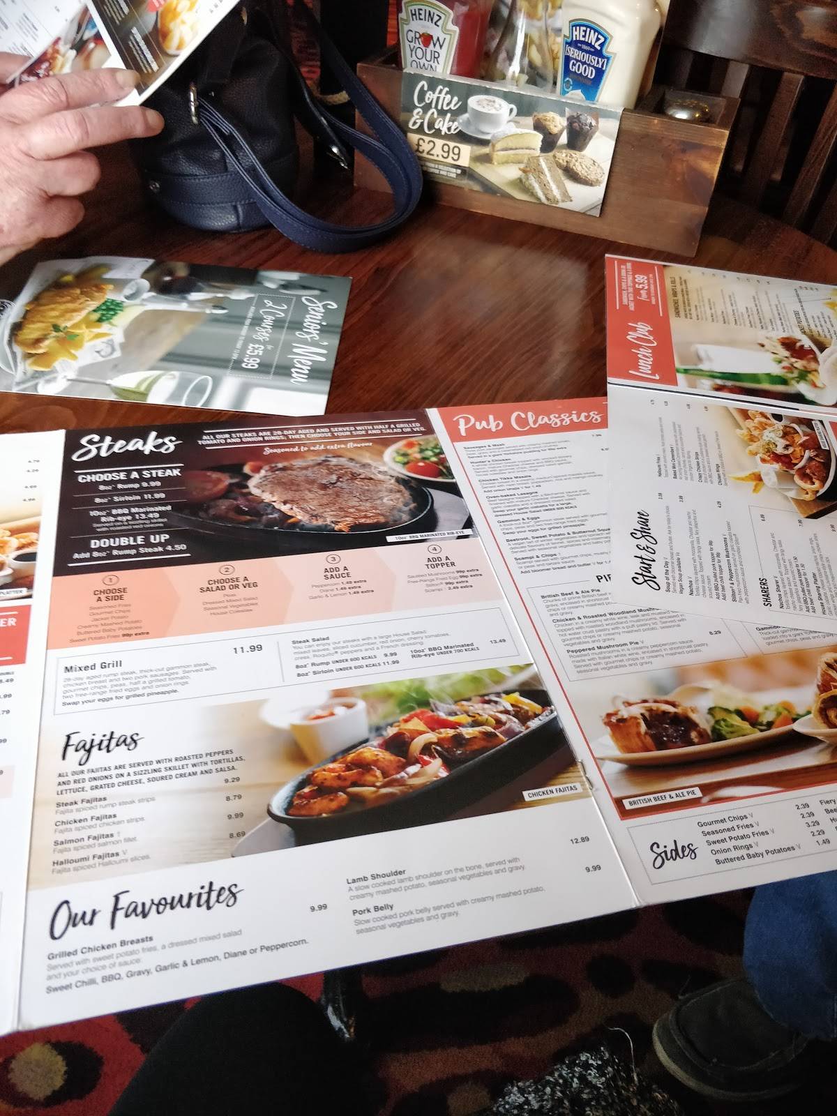 Menu at The Three Elms pub & bar, Hereford