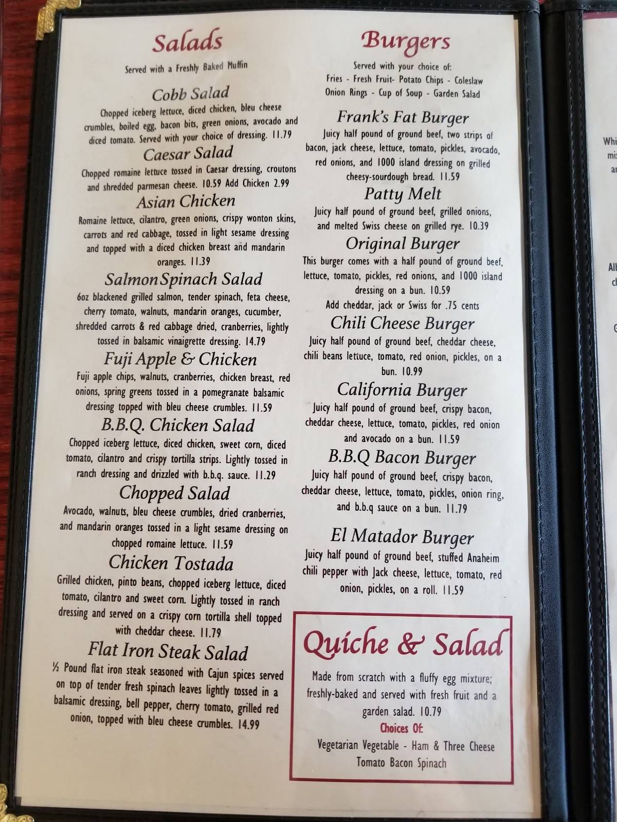 Menu at Highway House Restaurant, Jackson