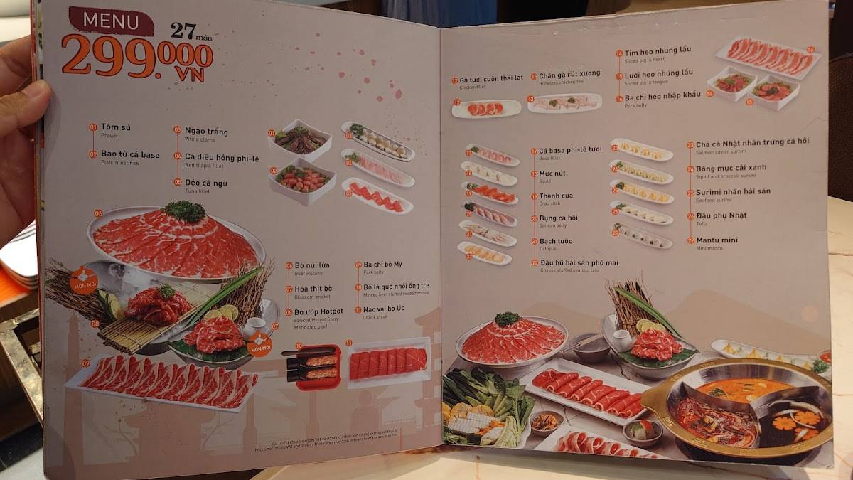 Menu at Hotpot Story Aeon Mall Tân Phú restaurant, Ho Chi Minh City ...