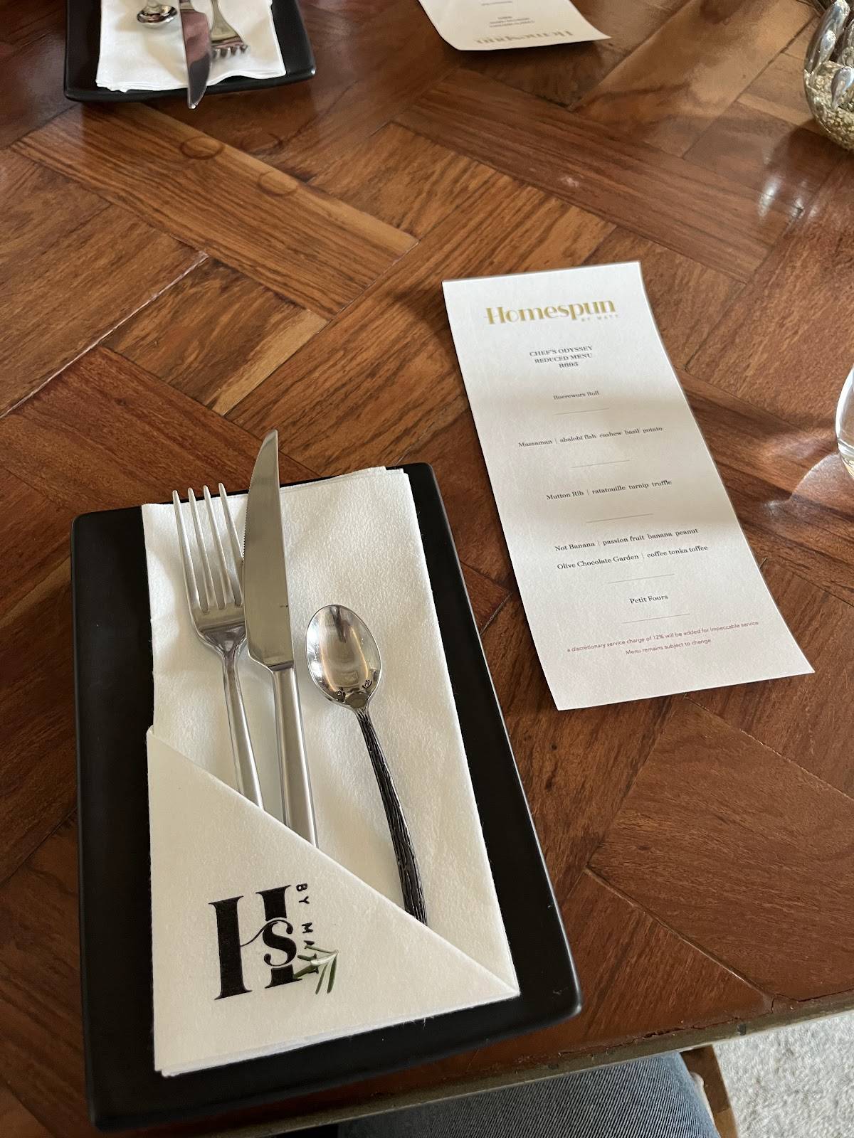Carta del restaurante Homespun Claremont, Ciudad del Cabo