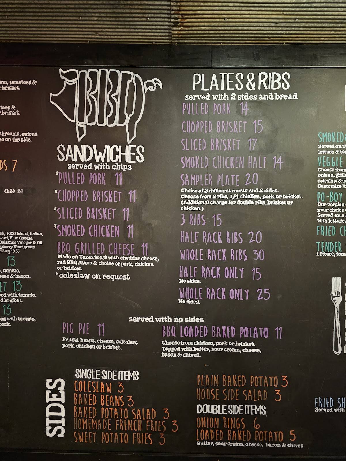 Menu at Hoot's BBQ & Steaks, McGehee