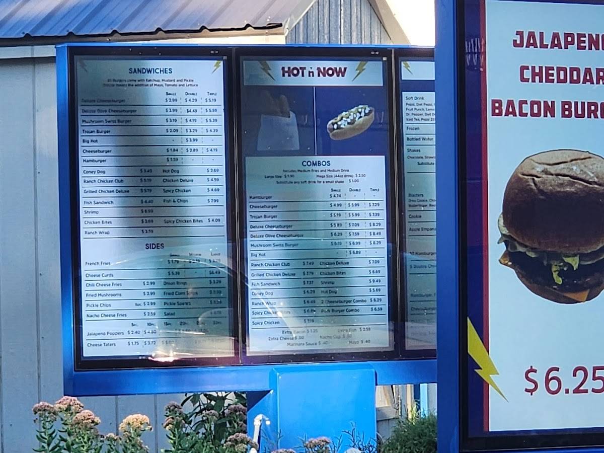 Menu at Hot 'n Now Hamburgers fast food, Sturgis
