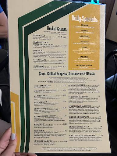 Menu at Village Inn Sports Bar, Grill & Pizzeria, Hudson