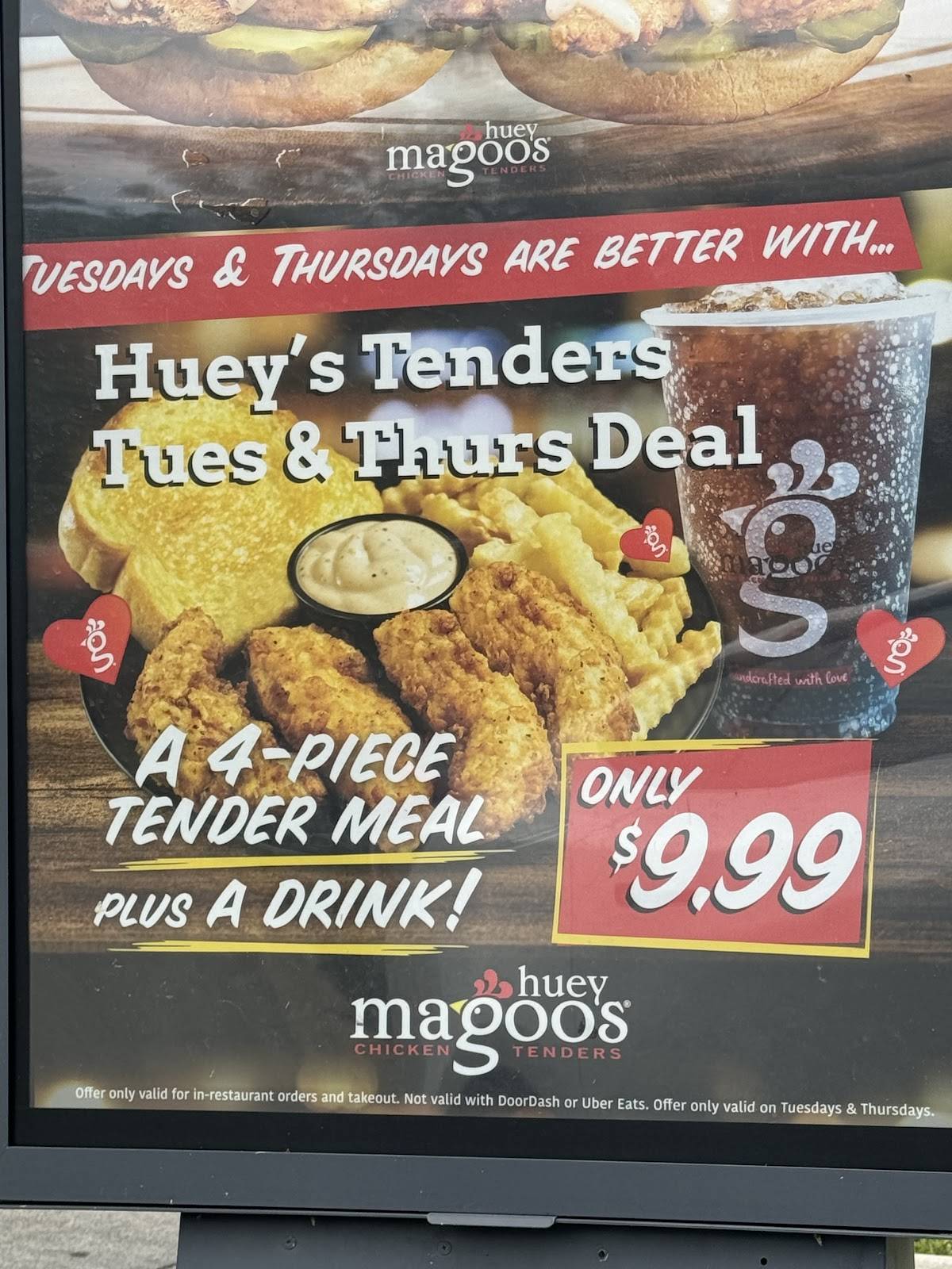 Menu at Huey Magoo's Chicken Tenders - Pinellas Park restaurant ...