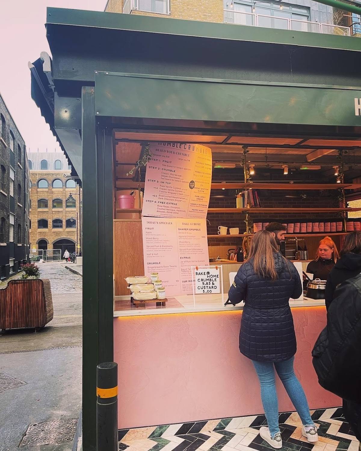 Menu at Humble Crumble Borough Market desserts, London