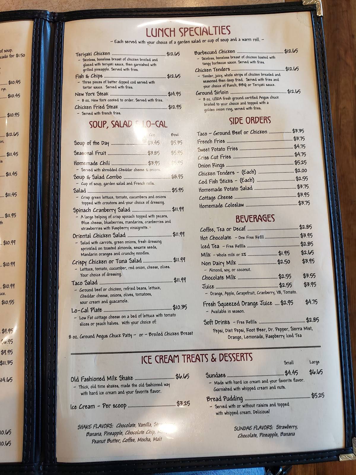 Menu at Humpty Dumpty Kitchen restaurant, Grass Valley