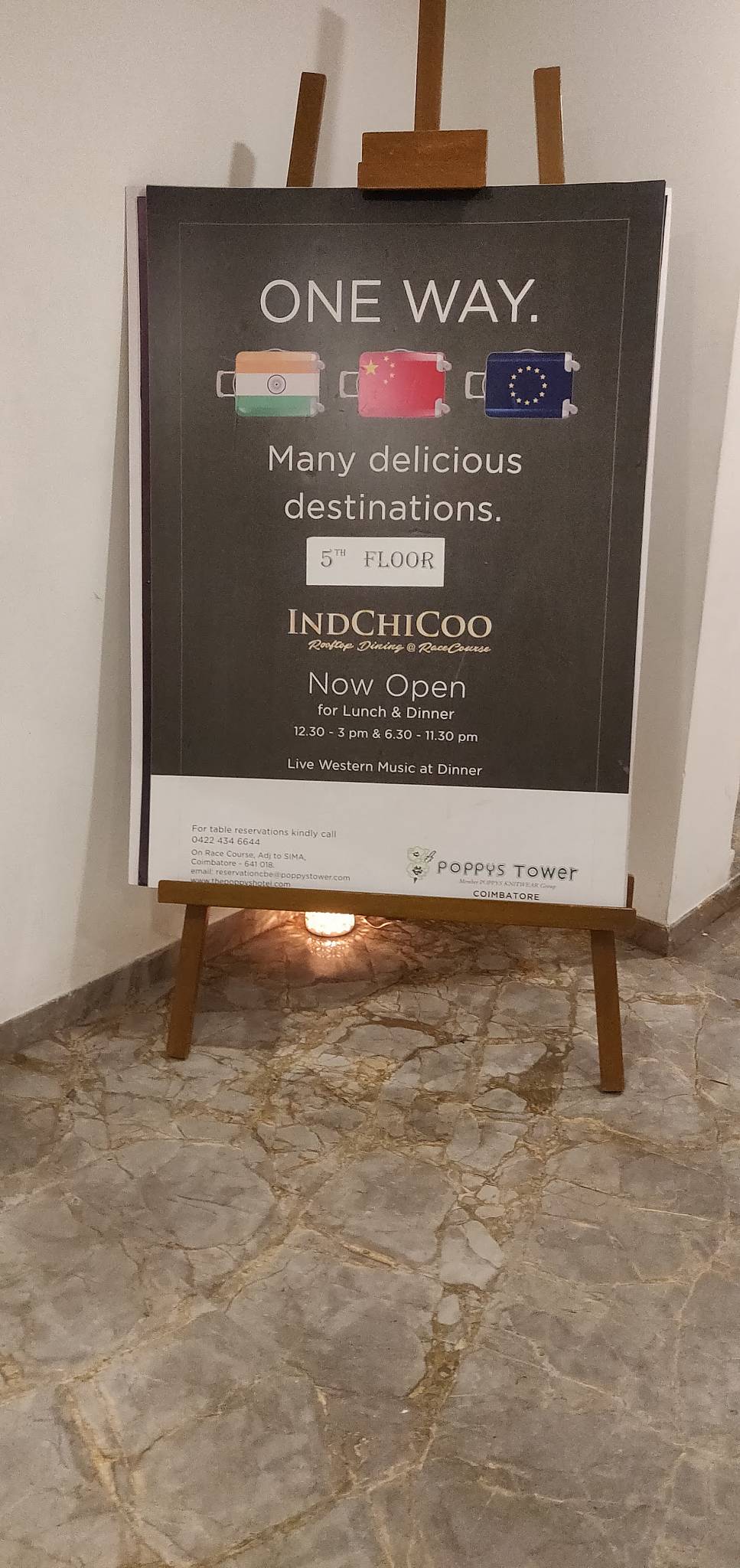Menu at INDCHICOO, Coimbatore