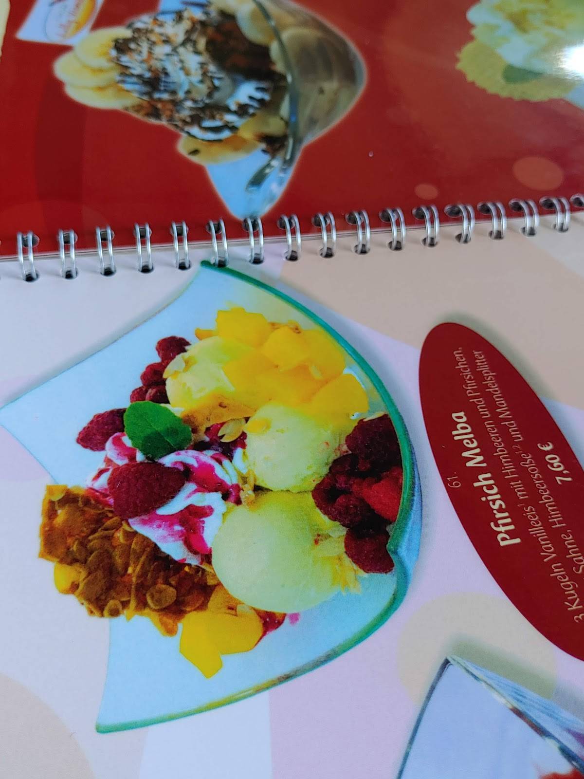 Speisekarte von Eiscafé „Lilly Vanilly“ cafe, Brandis