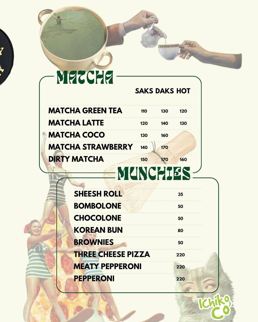 Menu at Ichiko Co, Iloilo City