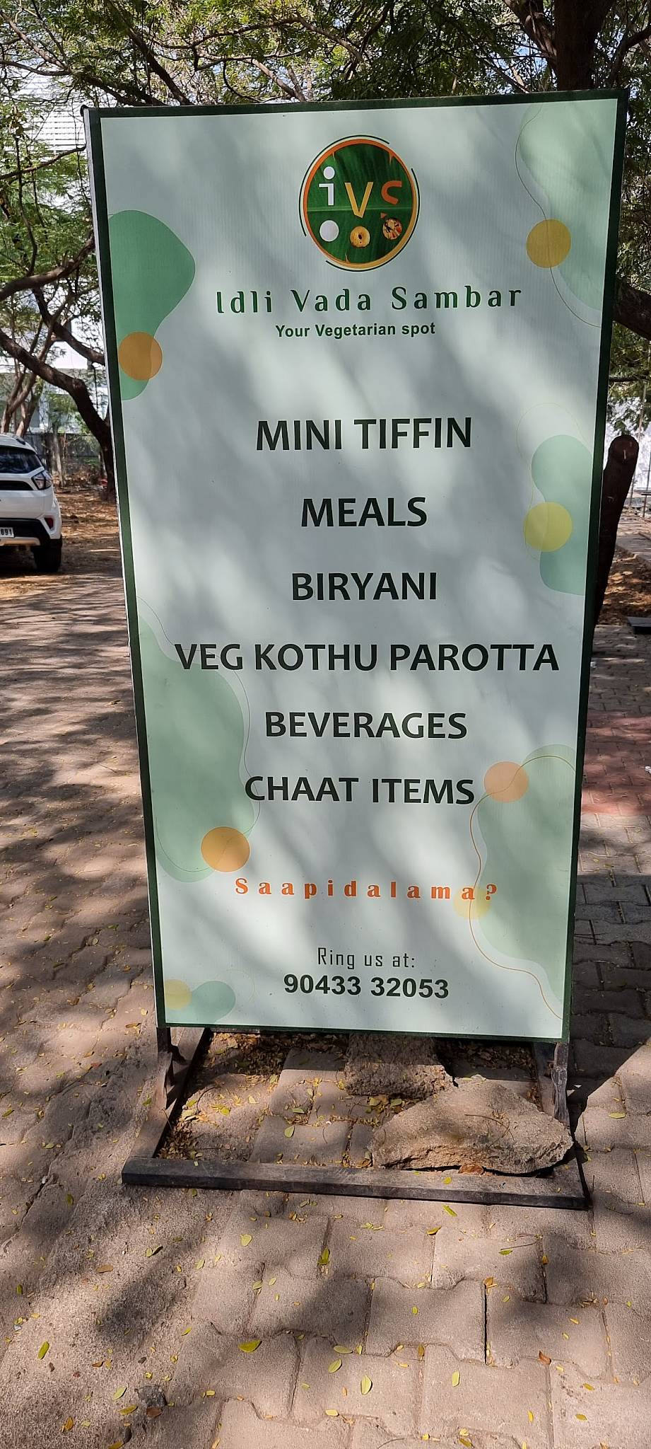 Menu at Idli Vada Sambar (VSI Estate), Chennai