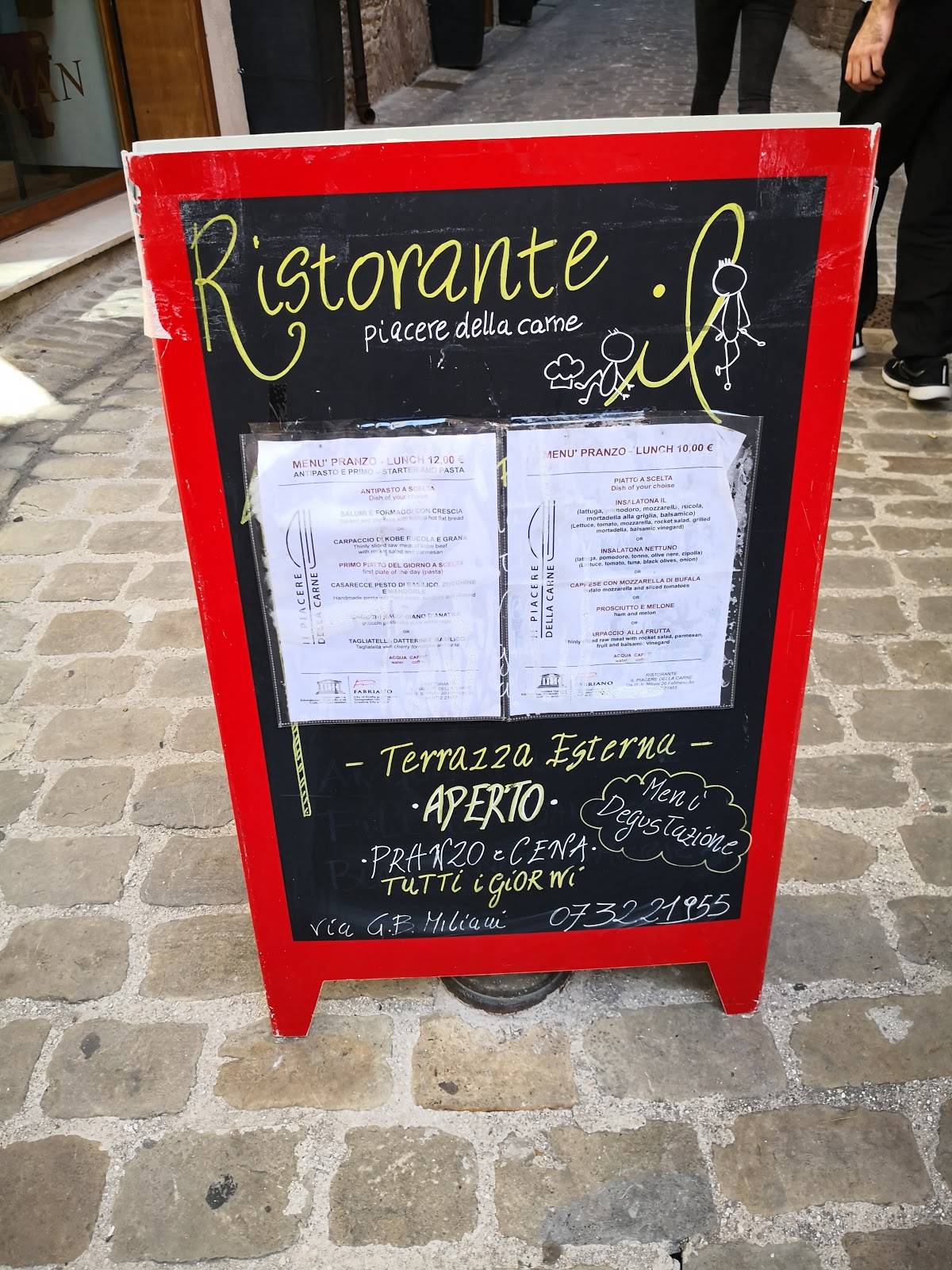 Menu da Il Piacere Della Carne ristorante, Fabriano