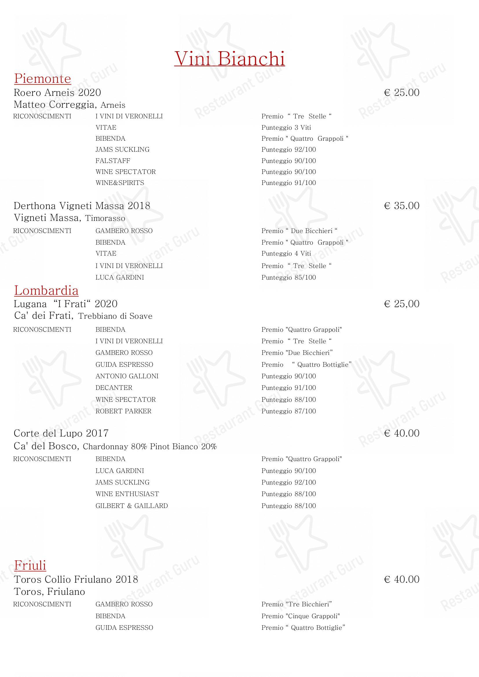 Menu da Il Ristorante di Agostino Campari, Abbiategrasso