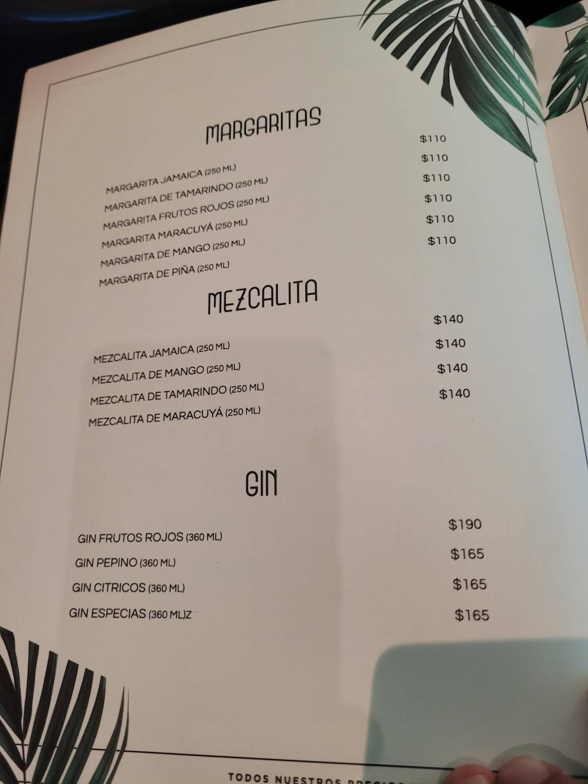 Carta del restaurante Inanna Rooftop, Xalapa Enríquez, Principal 4