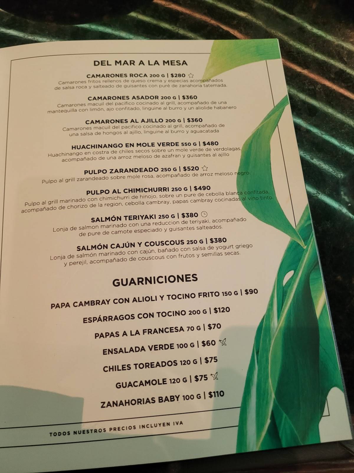 Carta del restaurante Inanna Rooftop, Xalapa Enríquez, Principal 4