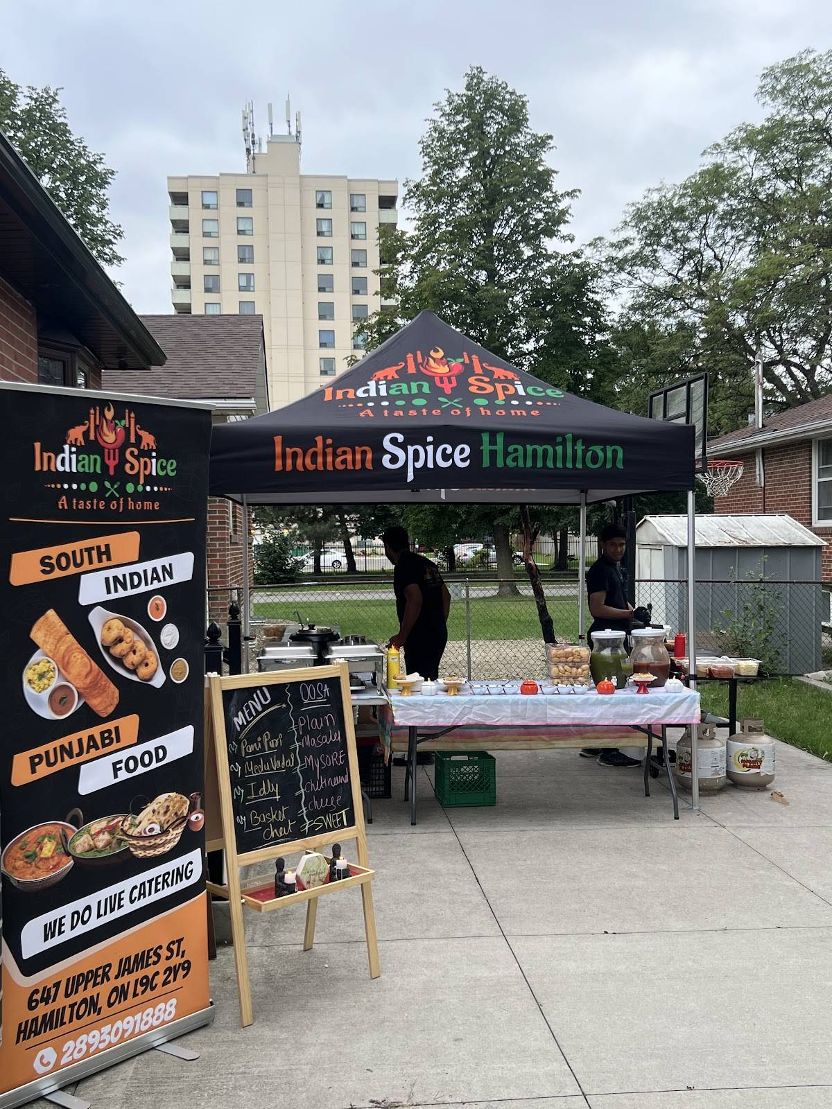 Menu at Indian Spice restaurant, Hamilton