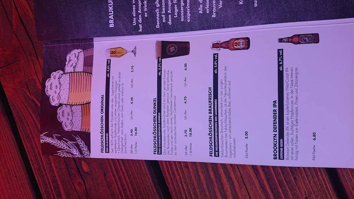Menu au Restaurant Hooters Interlaken GmbH, Interlaken, Höheweg 57