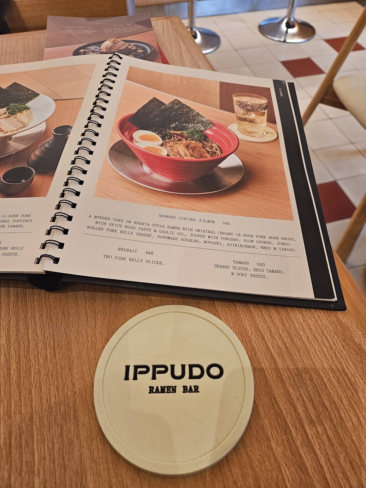 Menu at Ippudo Ramen Bar, Taguig, 36th St