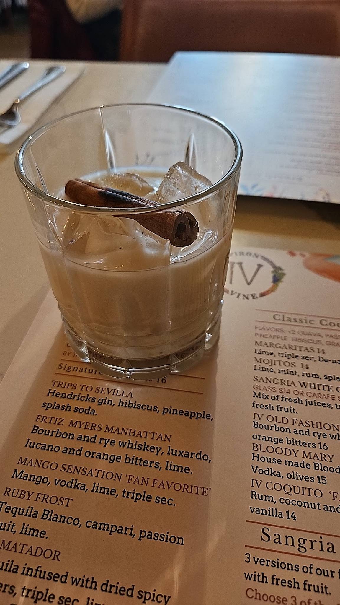 Menu at Iron Vine Tapas Bar And Restaurant, Peekskill