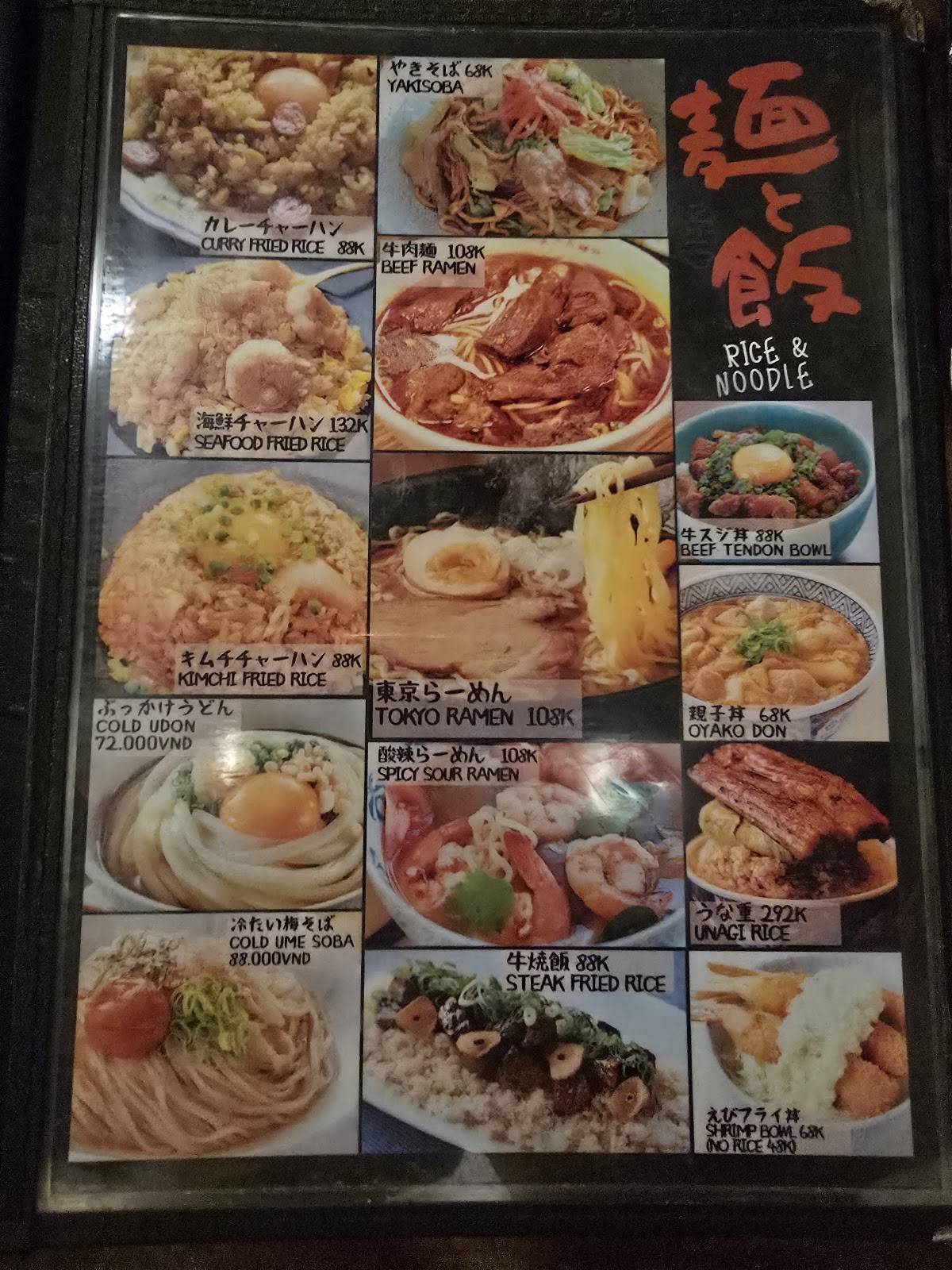 Menu at IZAKAYA TEN (TOKYO DRINKING STYLE) restaurant, Ho Chi Minh City ...