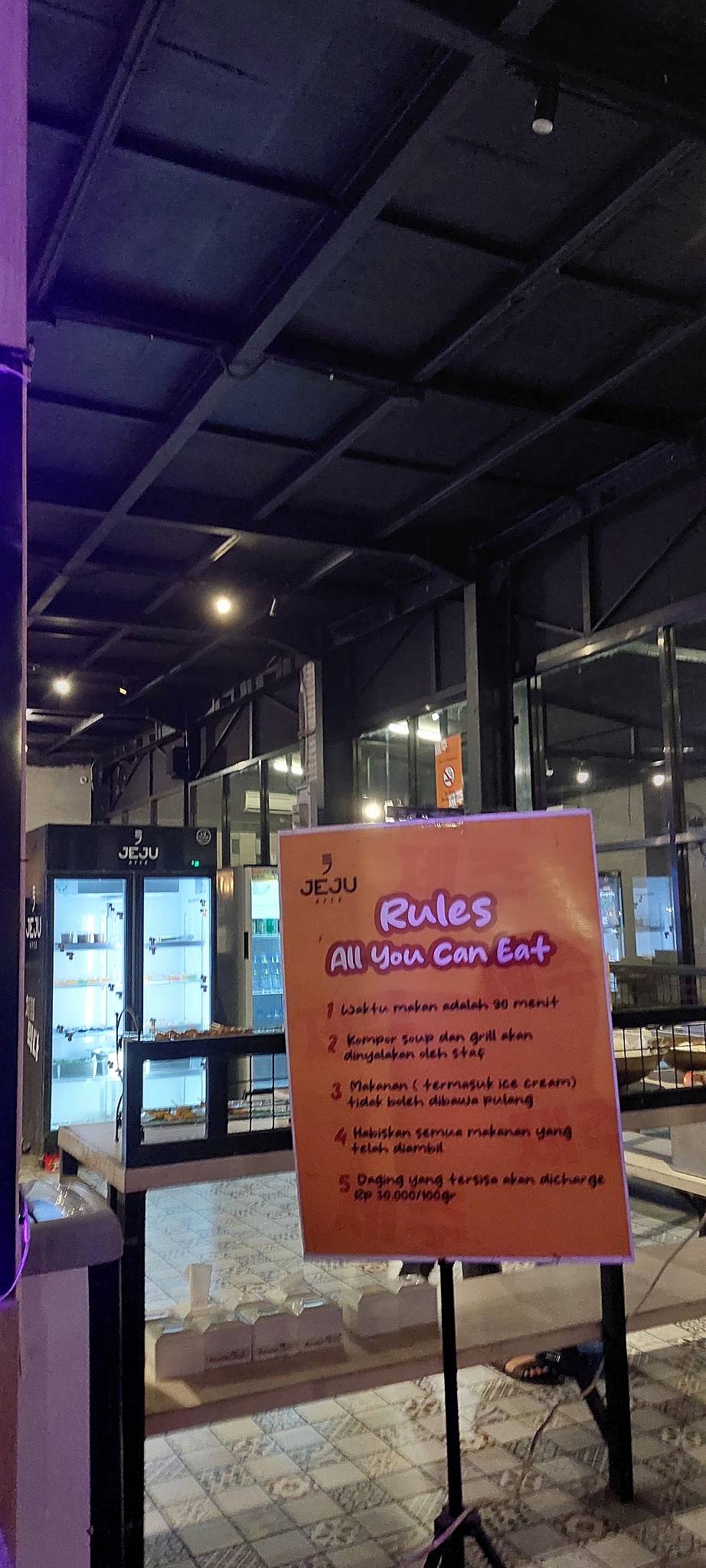 Menu at JEJU AYCE restaurant, Surakarta