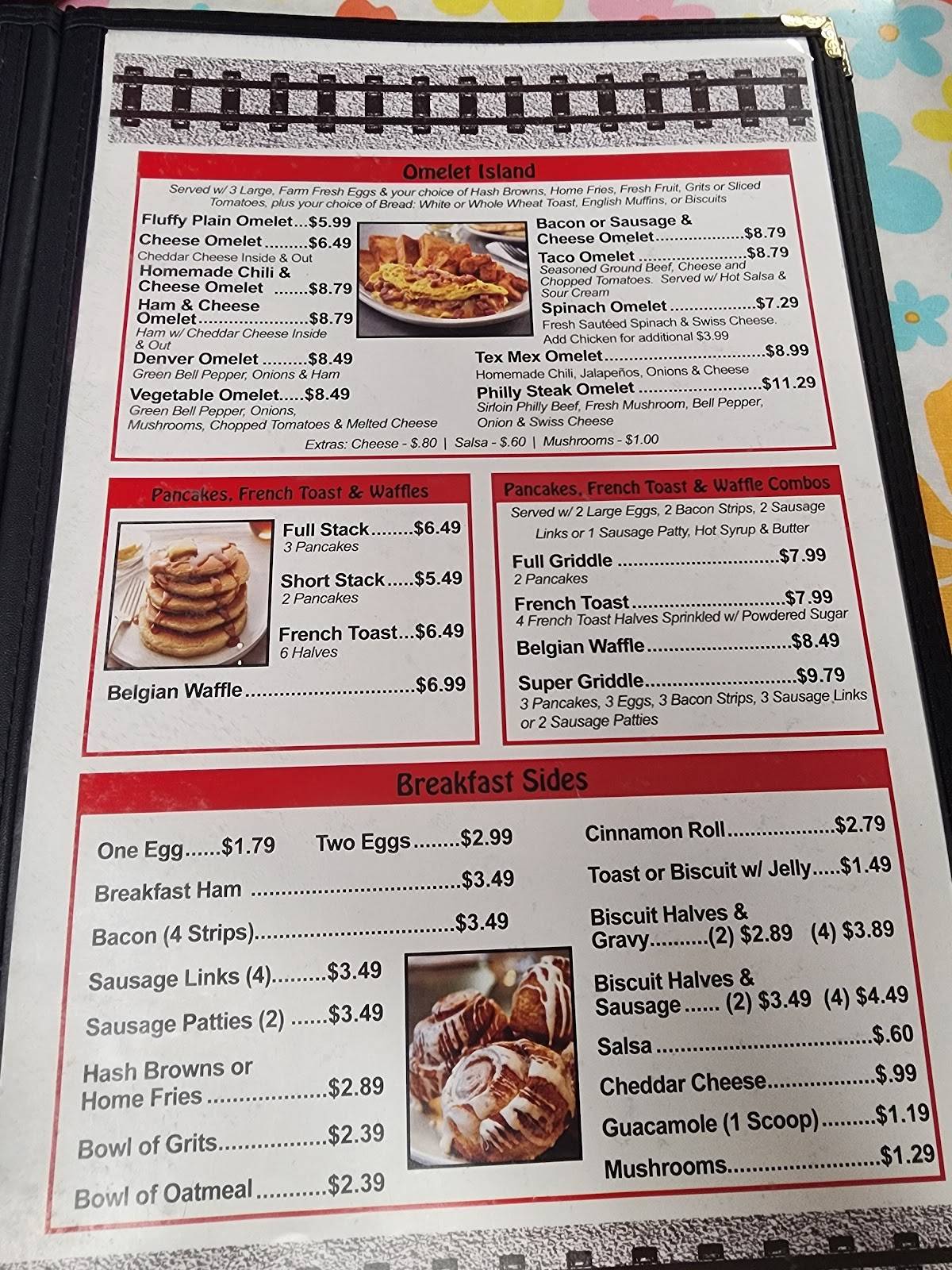 Menu at JR’s Cafe, Saginaw
