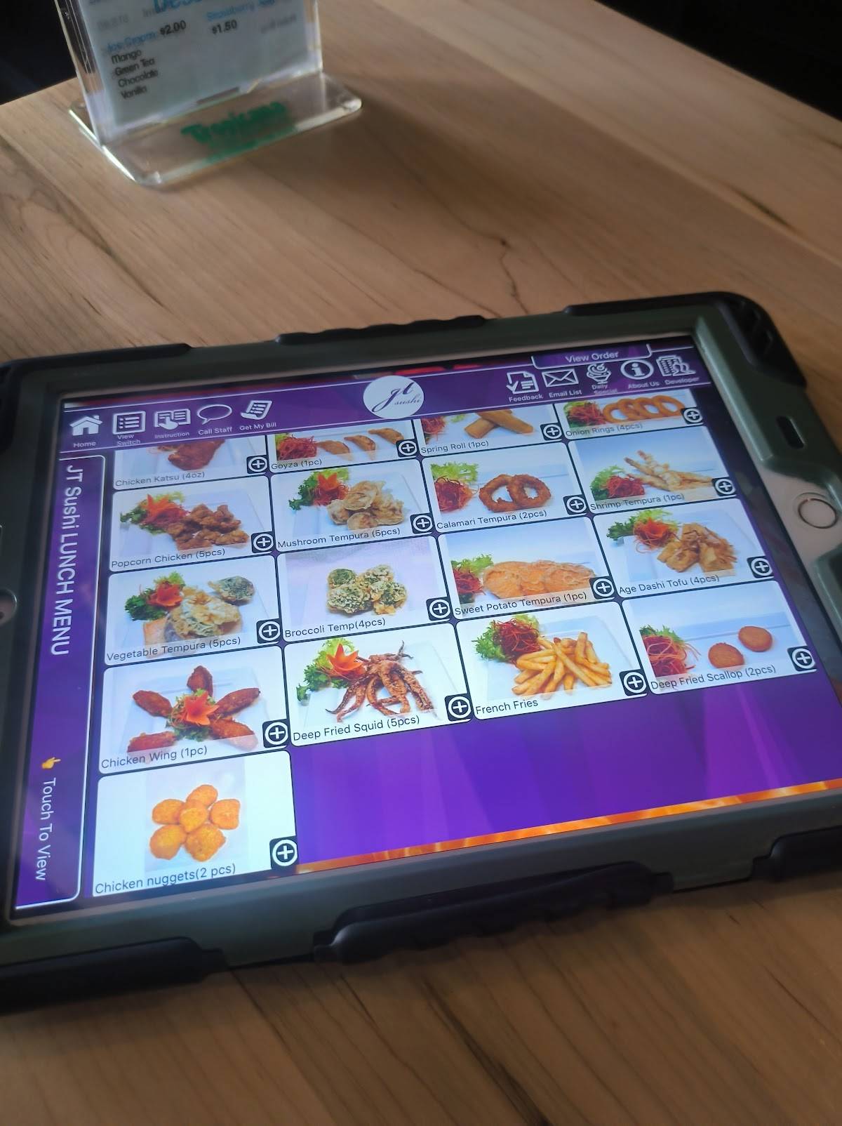 Menu at JT Sushi Restaurant, North Bay