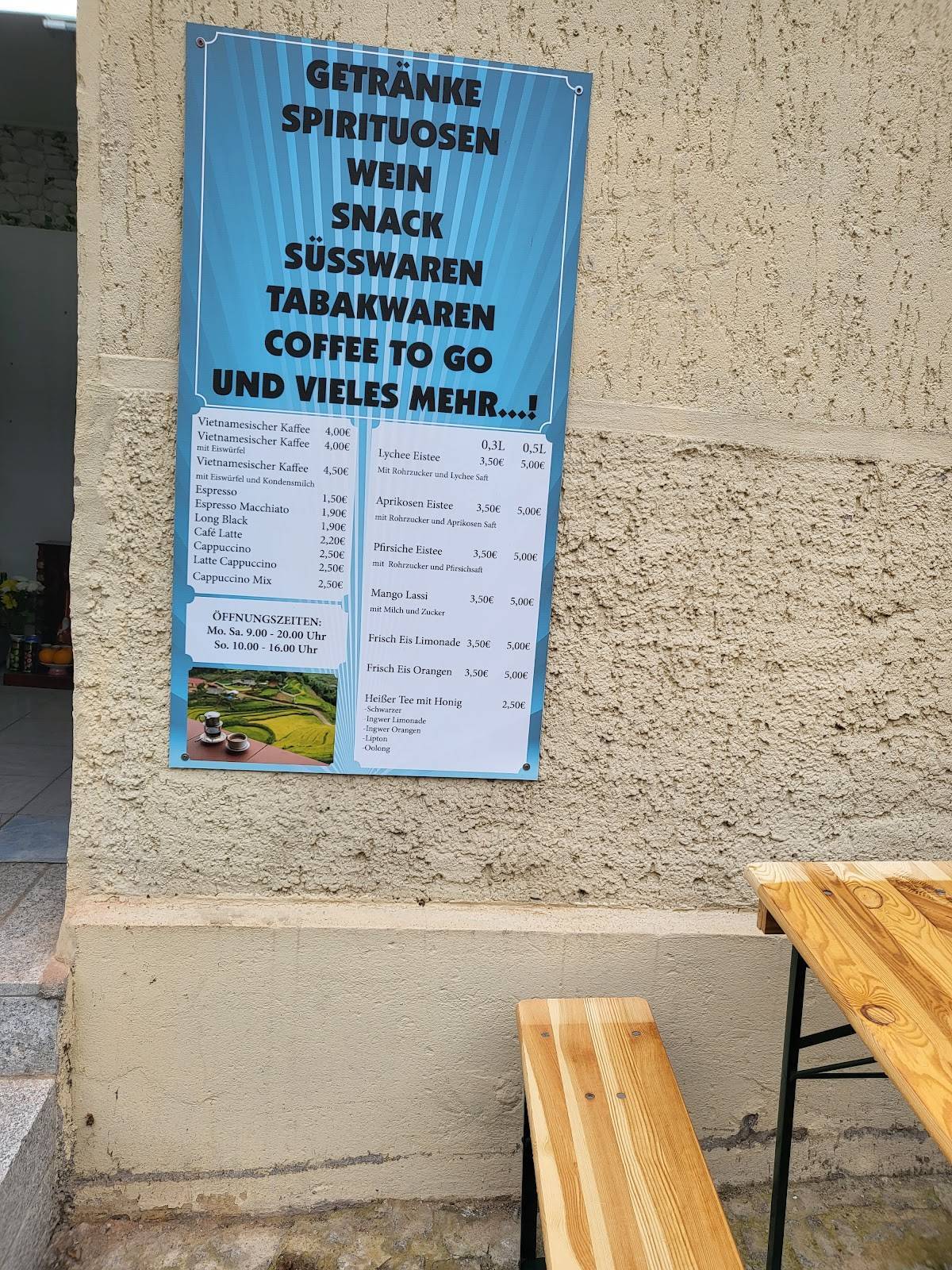Carta de JT cafe Getränke und HermesPaket shop, Strausberg