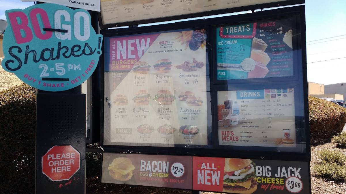 Menu at Jack's Family Restaurant, Boaz, US-431
