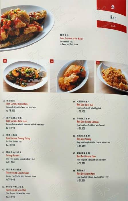 Menu at Puput Restaurant, South Jakarta, Gedung Menara Karya Lt. GF