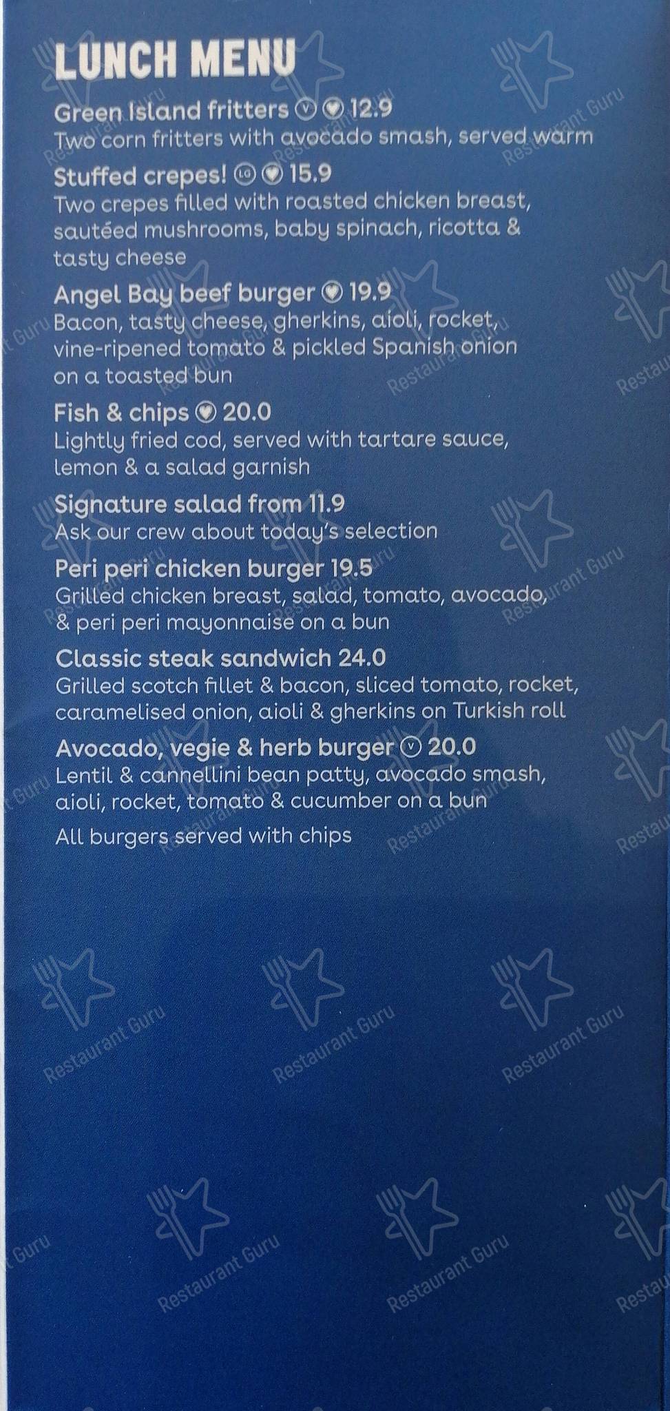Menu at Jamaica Blue cafe, Silverdale, Shop 17