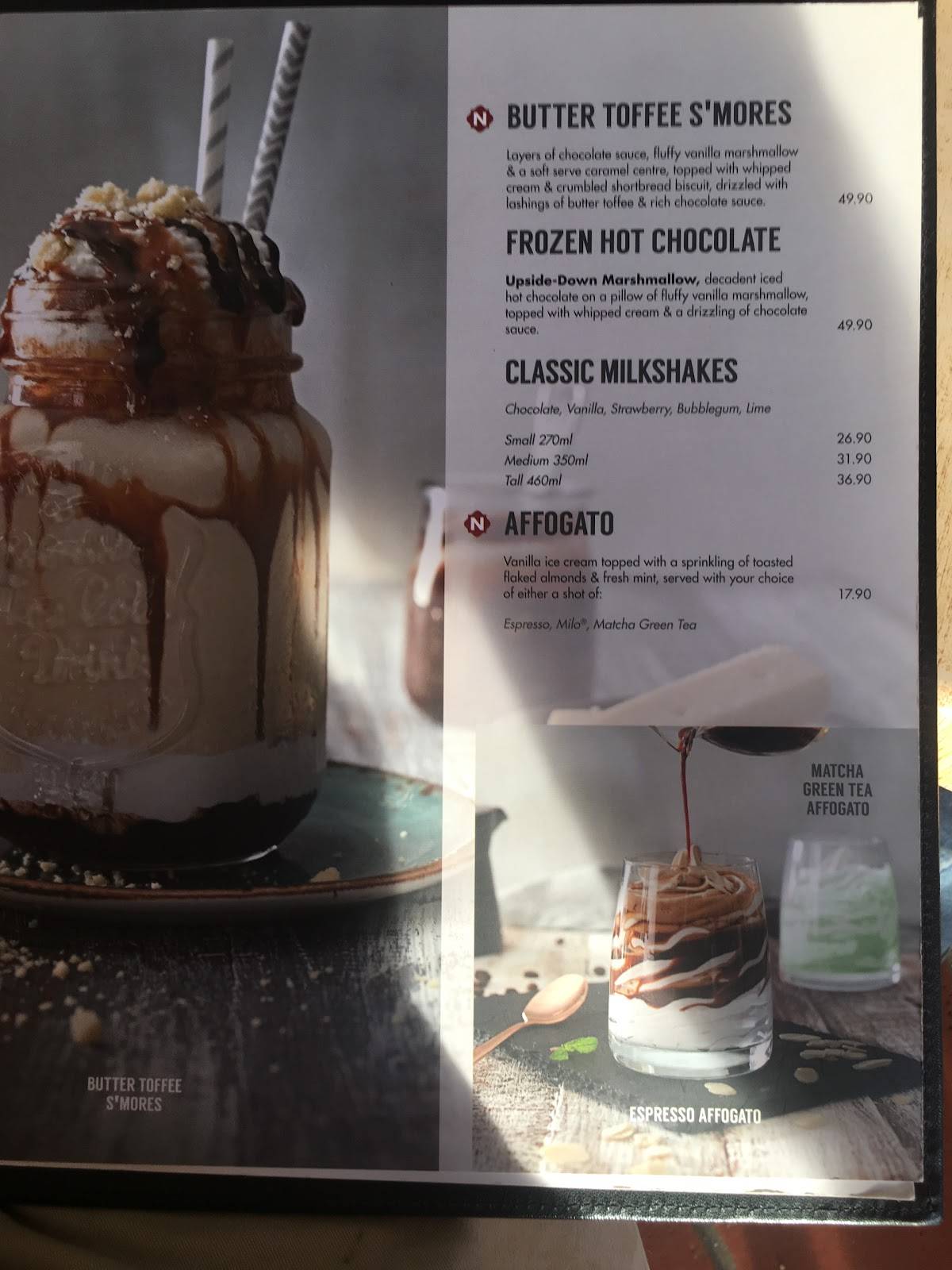 Menu at Mugg & Bean restaurant, Randburg, Boskruin Village