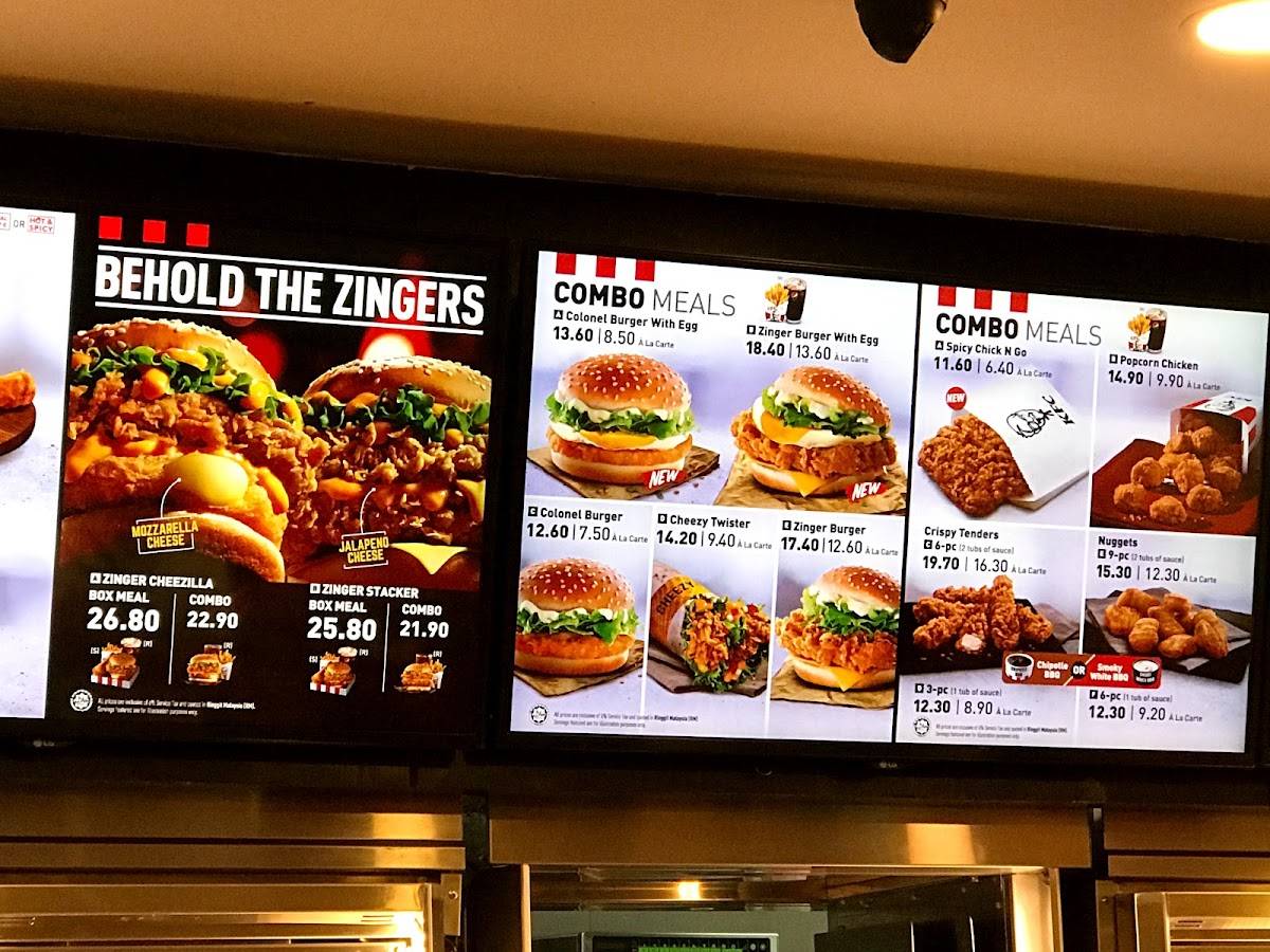 Menu at KFC Genting Highlands (Genting Grand Hotel) restaurant, Genting ...