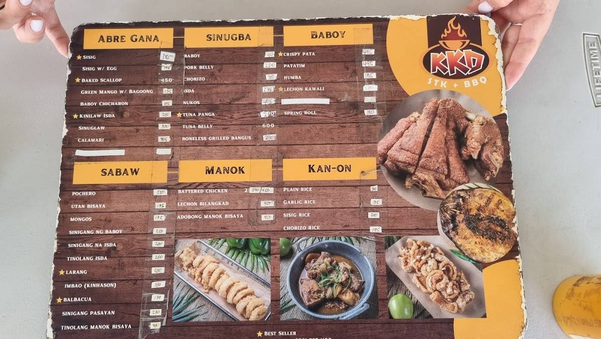 Carta de KKD stk+bbq, Cebú, 7WR3+QCH