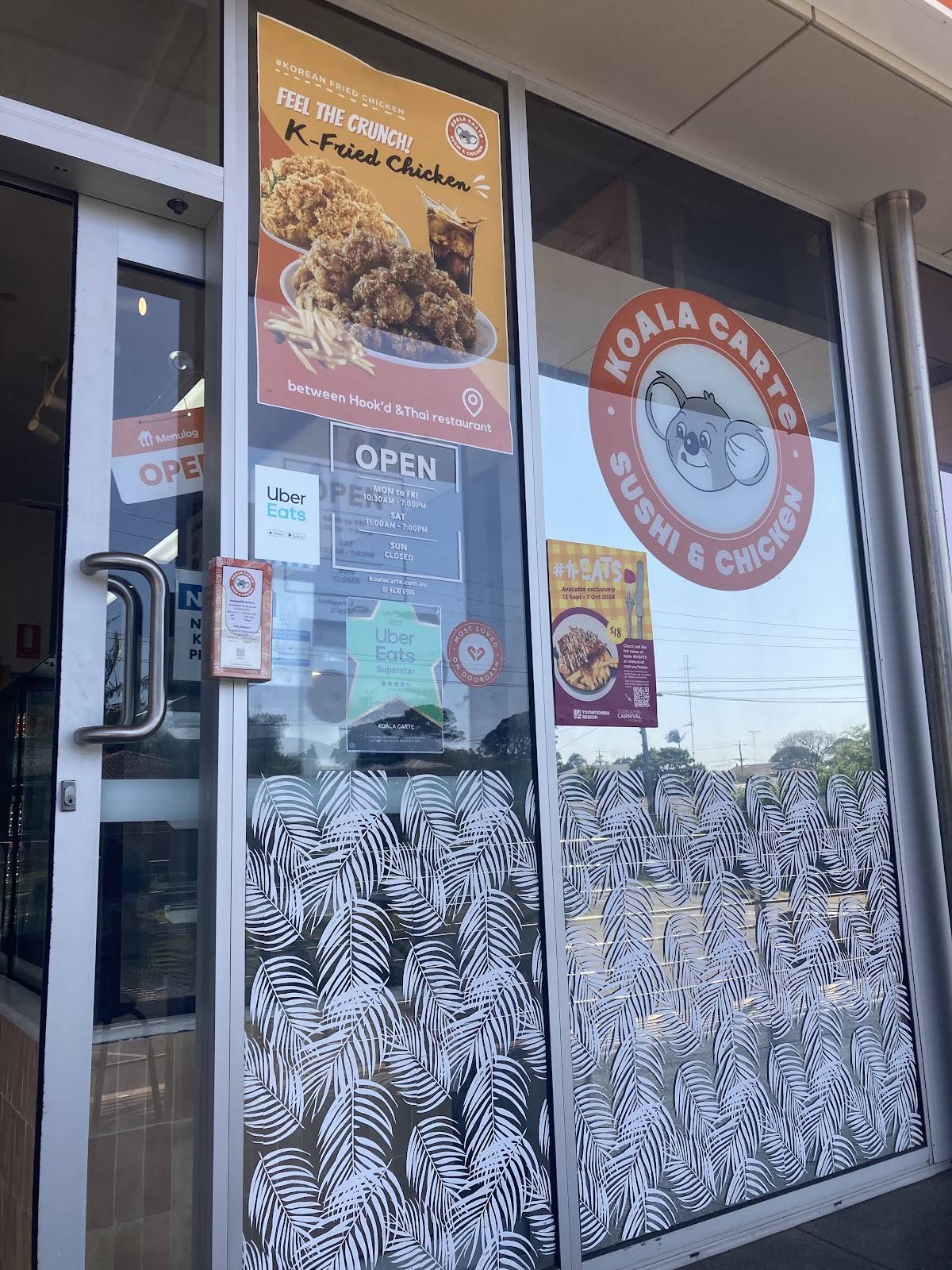Menu at KOALA CARTE Toowoomba City, Toowoomba City