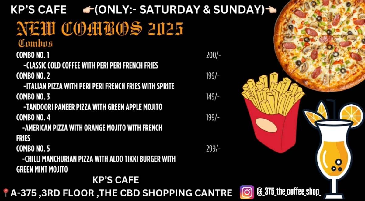 Menu at KP’S CAFE, Ahmedabad