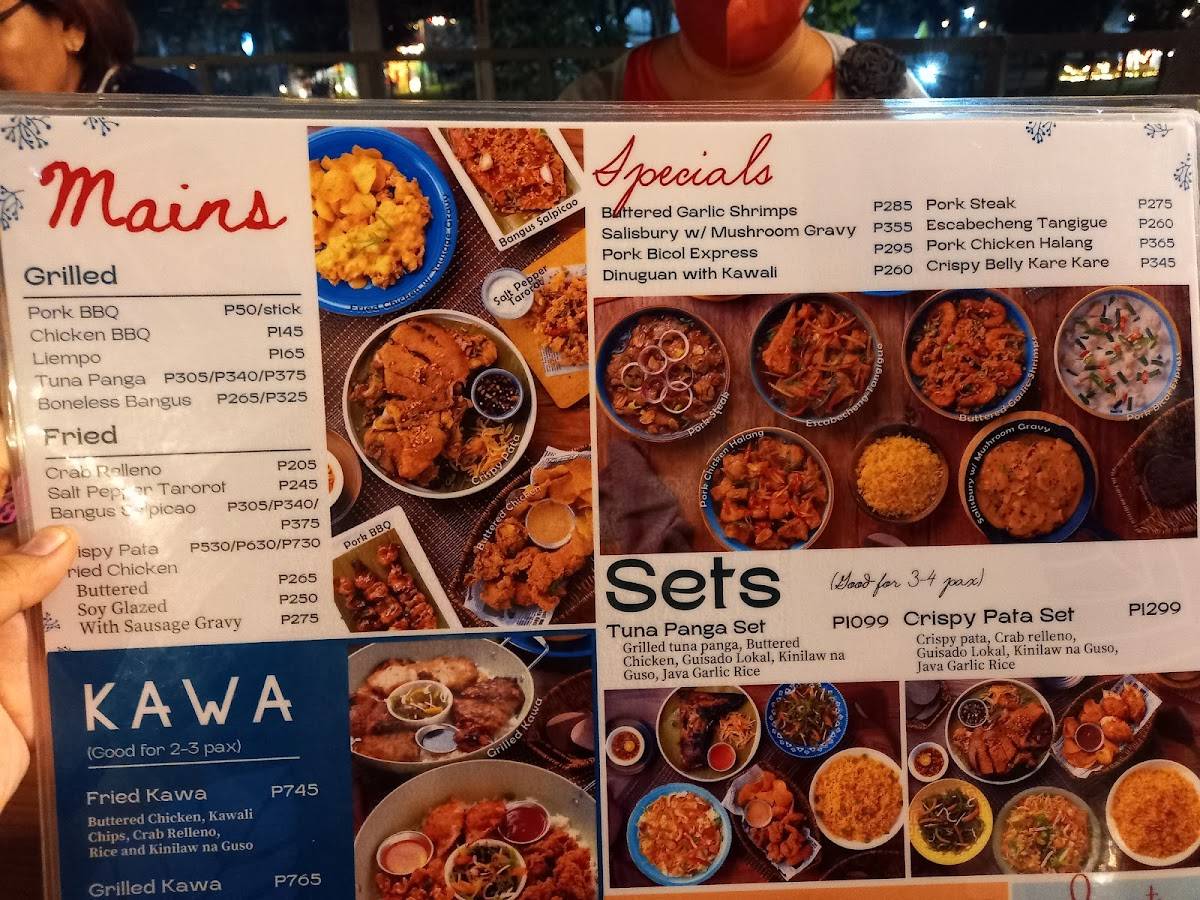 Menu at KUBU Restaurant + Bar, Cebu City