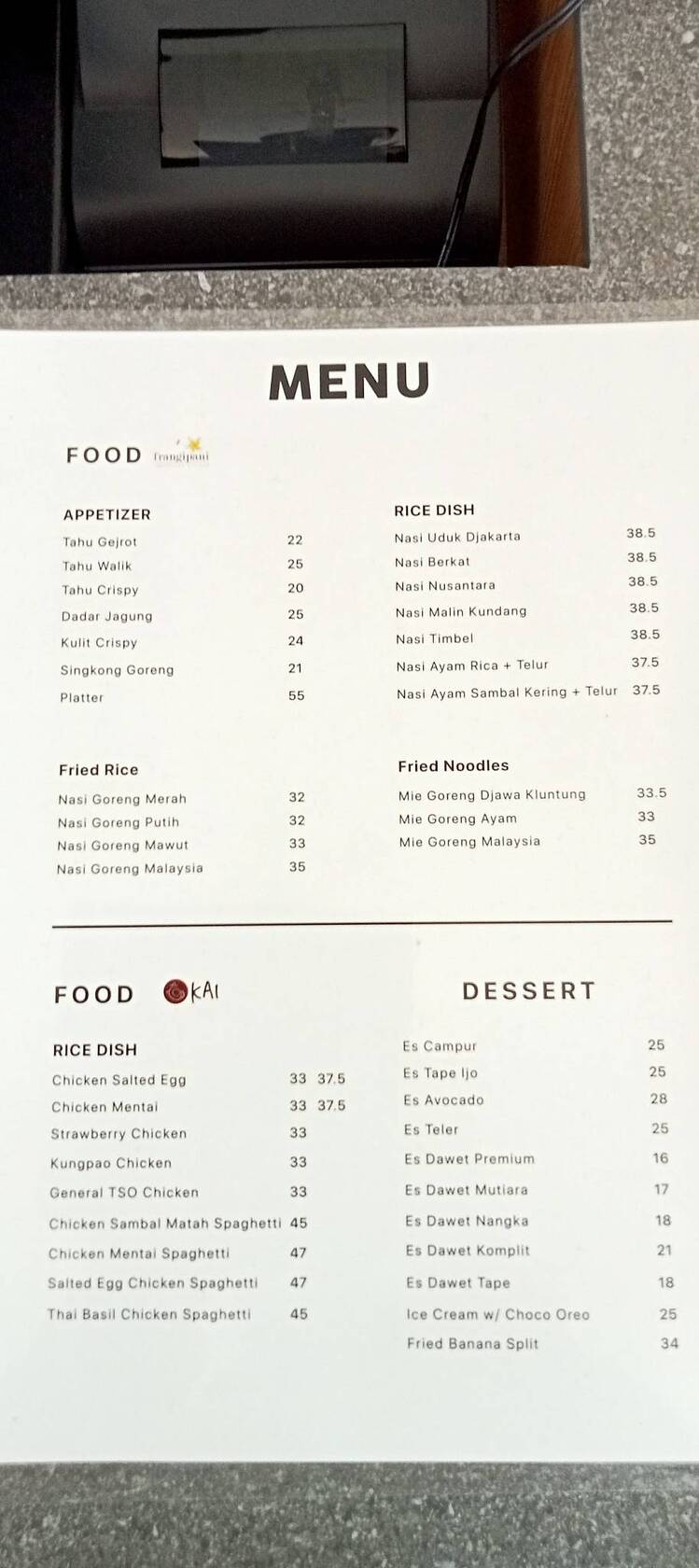 Carta del restaurante Kanopi - Makan Nongkrong Ngopi, Surabaya