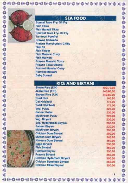 Menu at Karachi Biryani house & Bar, Pune, 4th Floor