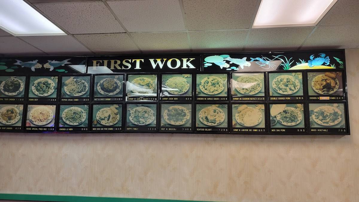 Menu at First Wok restaurant, Keokuk