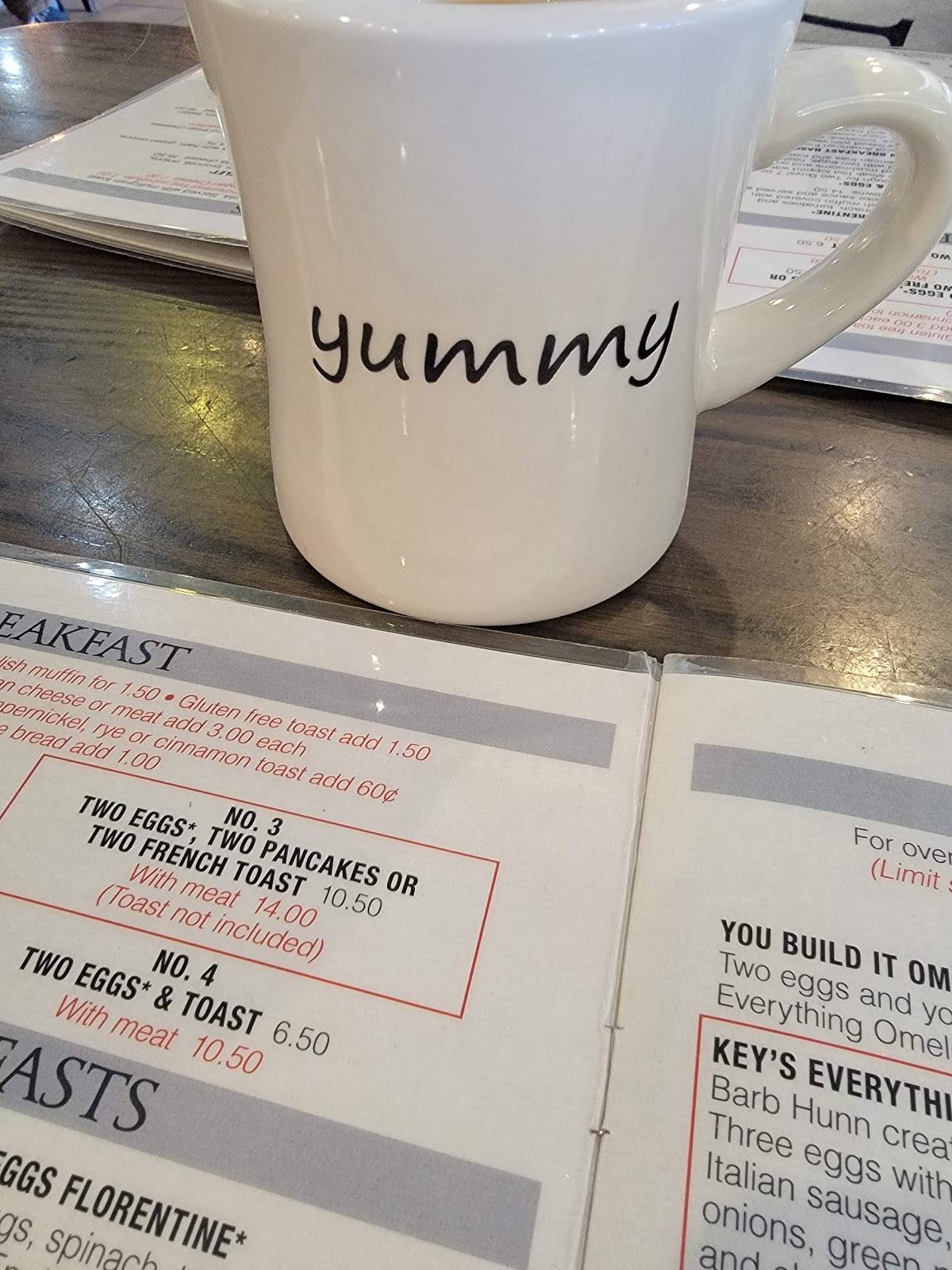 Menu at Keys Cafe & Bakery, Saint Paul, 504 Robert St N